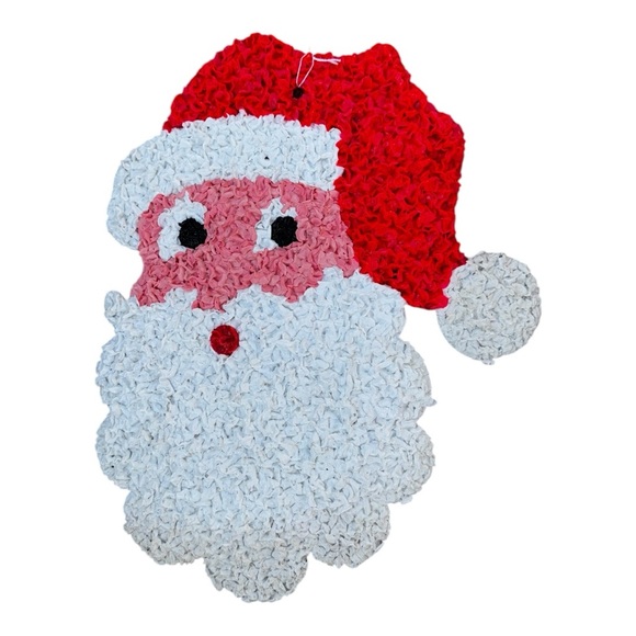 Holiday | Vintage Plastic Popcorn Santa Face Vintage Door Decorations ...
